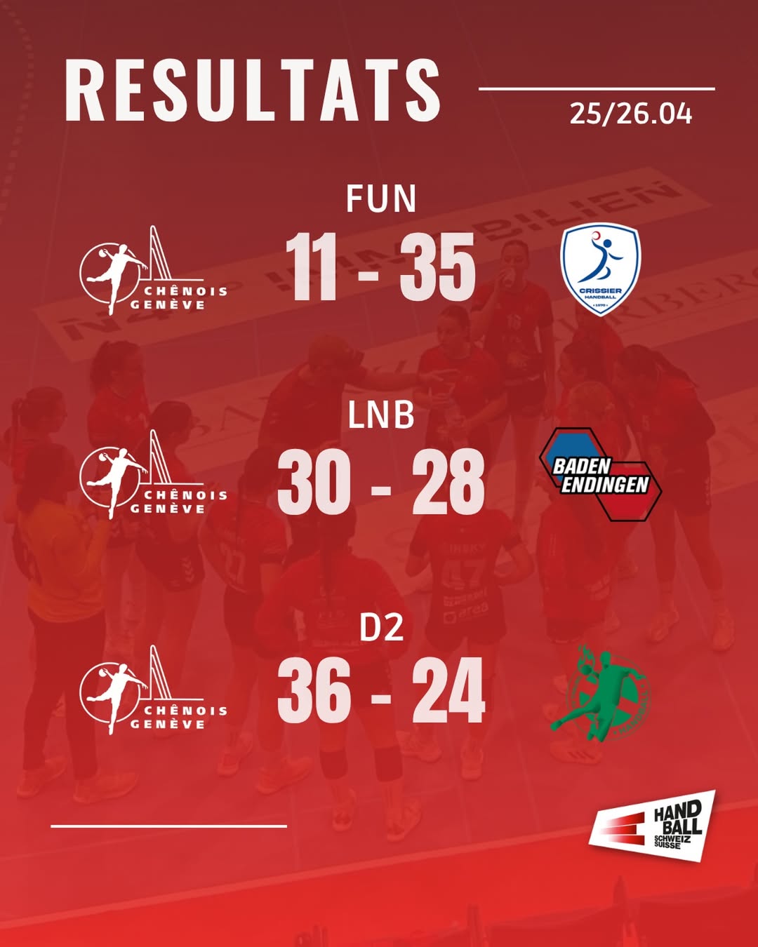 Chênois Genève Handball – "Vivons nos buts